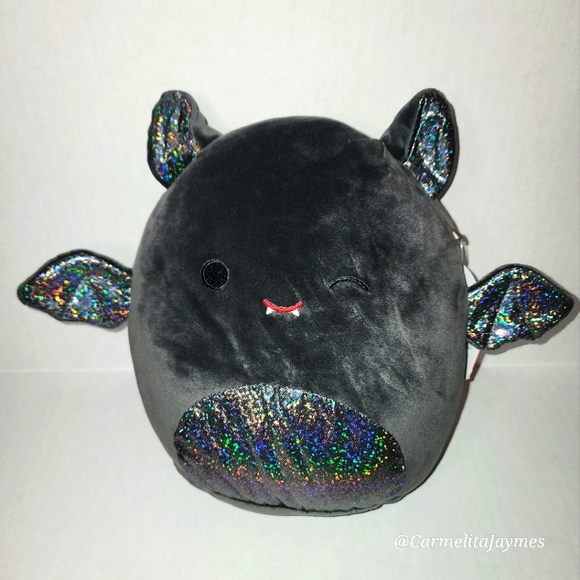 Squishmallows | Toys | Emily Black Sparkly Belly Bat Original ...